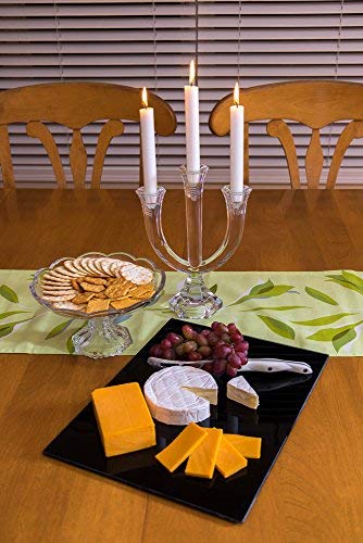 Black Glass Cutting Board by Clever Chef - Non Slip, Shatter-Resistant, Durable, Stain-Resistant, and Dishwasher Safe - 12" x 15.75"