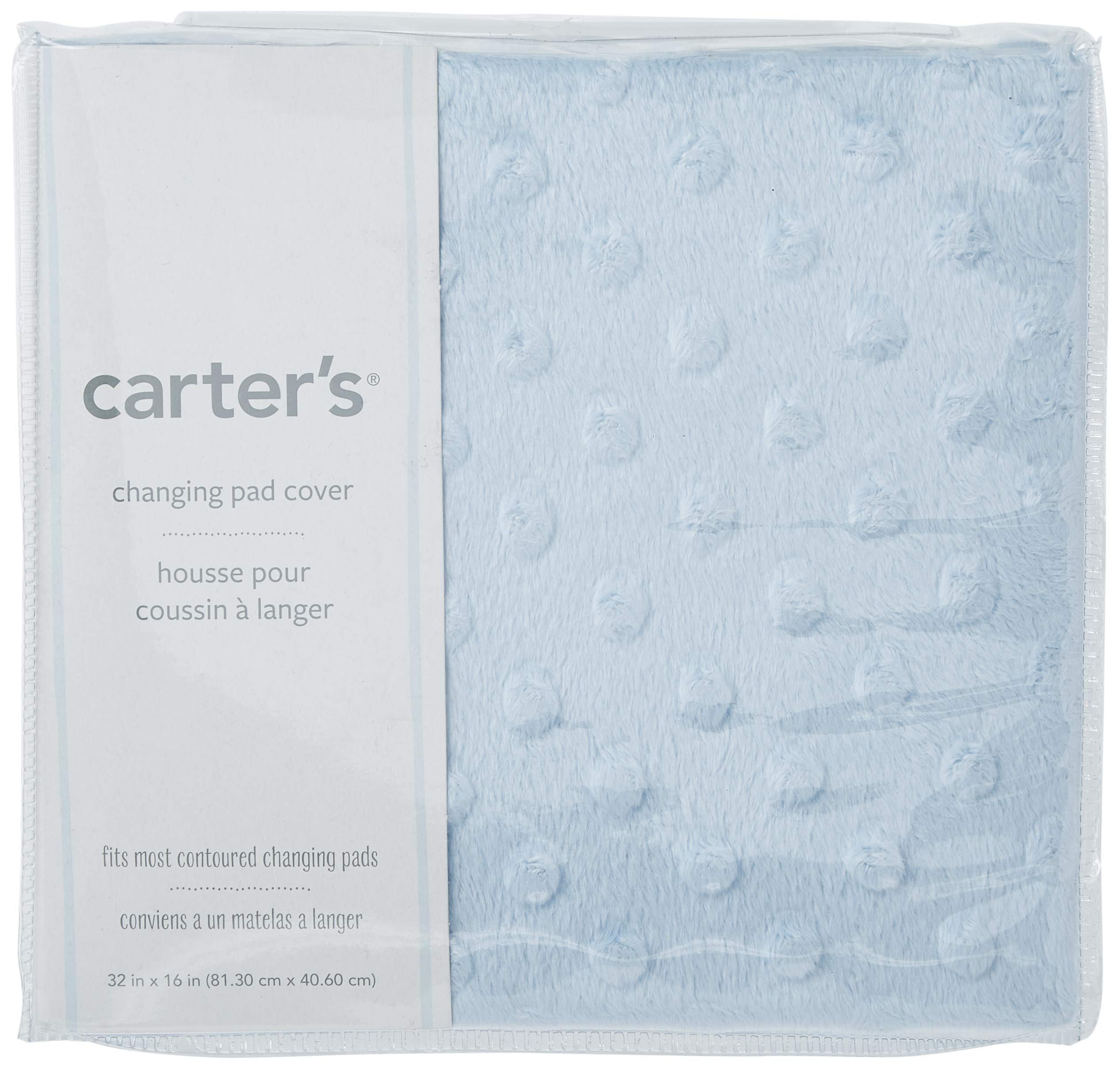 Carter's Changing Pad Cover Plush Velboa Bubble Dot - Sage