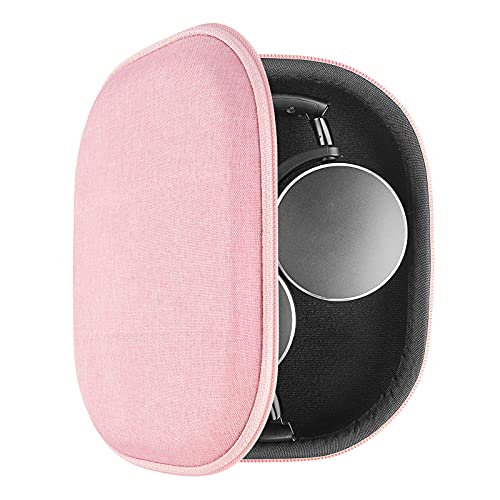 Geekria NOVA Shield Headphones Case Compatible with AKG Y50BT, Y50BTBLK, Y400 Wireless, Y45BT Wireless, N60NC, Y500 Case, Replacement Hard Shell Travel Carrying Bag with Cable Storage (Pink)