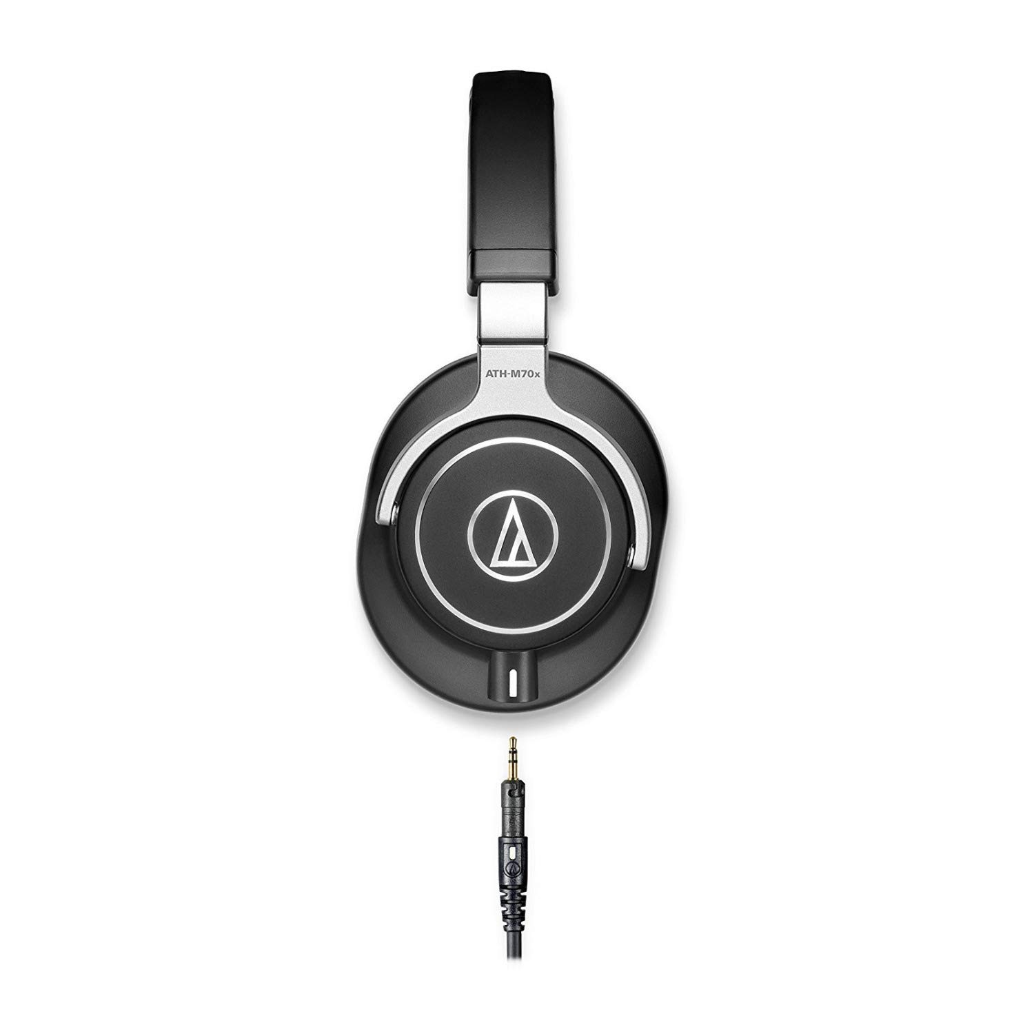 Audio-Technica ATH-M70x Professional Monitor Headphones Bundle with Wooden Headphone Stand (Bamboo Brown) (2 Items)