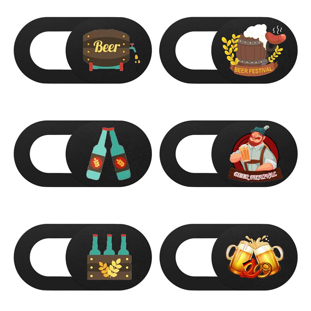 SOLUSTRE 6pcs Camera Cover Webcam Privacy Shutter Webcam Cover Slide Computer Webcam Blocker USB Camera Lens Cover Laptop Camera Privacy Cover Laptop Camera Blocker Personality Abs Slider