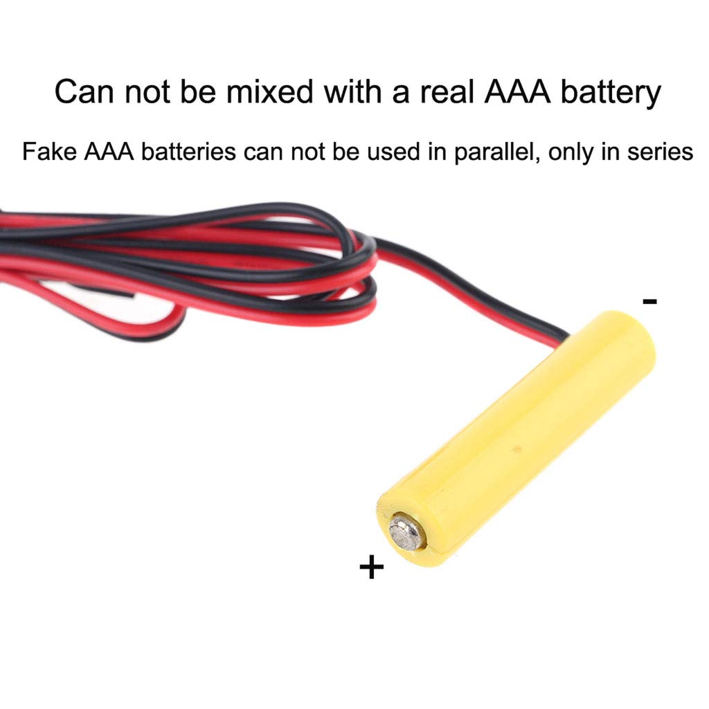 fengchensety Universal 1m Dual AAA Battery Eliminator US Plug USB Power Supply Adapter Replace 1.5V AAA 3V 2AAA 4.5V 3AAA 6V 4AAA Battery for Household Electric Toys Fan Holiday Lights and More