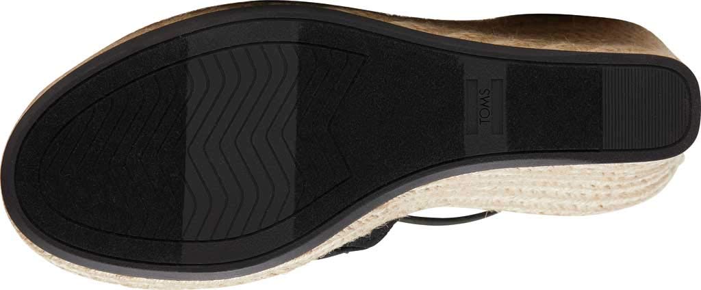 TOMS Marisol Wedge Black Leather 7.5 B (M)