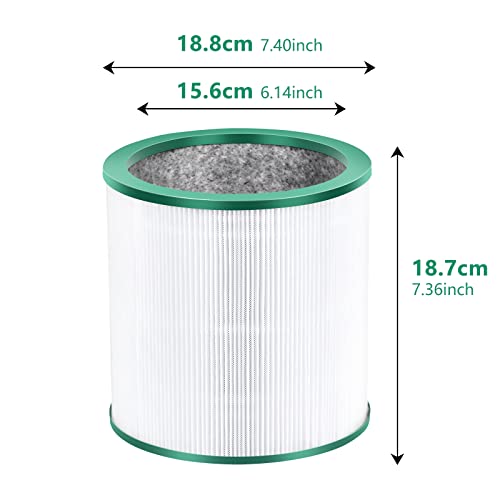 EGR Replacement Air Purifier Filter for Dyson Tower Purifier Pure Cool Link TP01, TP02, TP03, BP01. Compatible with Dyson HP01, HP02, DP01 Desk Purifiers