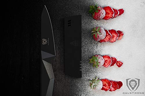 Dalstrong Paring Knife - 3.75 inch - Shadow Black Series - Black Titanium Nitride Coated - High Carbon - 7CR17MOV-X Vacuum Treated Steel - Sheath - NSF Certified