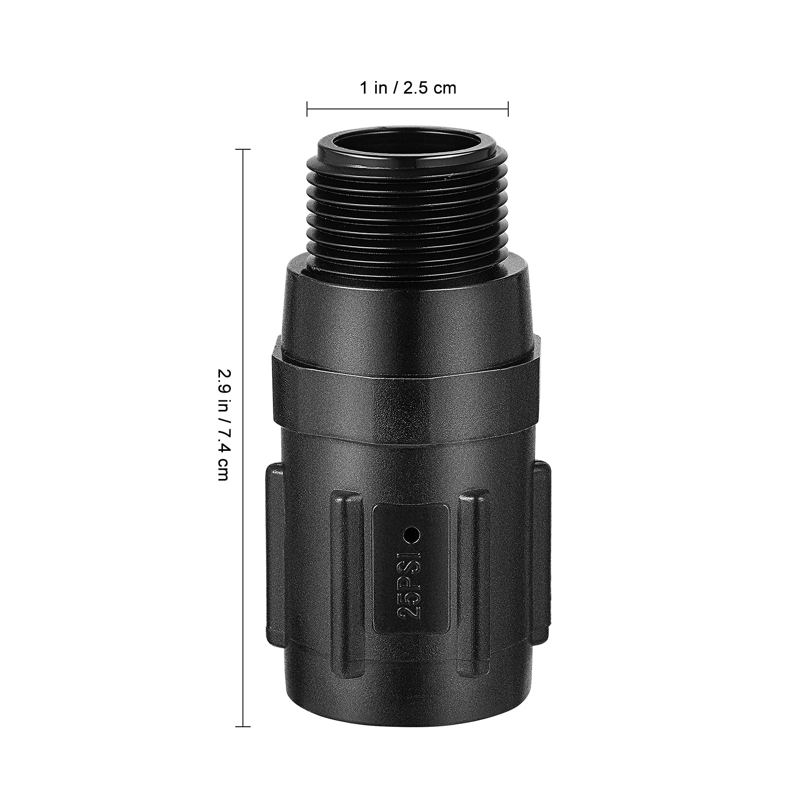 ibasenice Drip Irrigation Pressure Regulato- 3/4 inch Pressure Regulator Outdoor Drip Irrigation Water Distributing Regulator 25 PSI Replacement Reusable Pressure Regulato for Garden/Outdoor