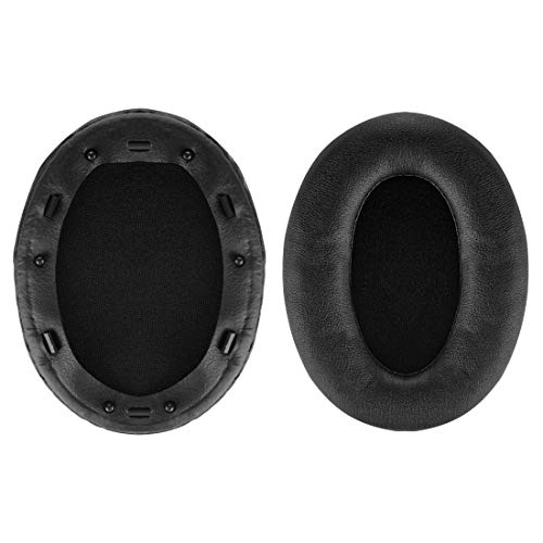 Geekria QuickFit Replacement Ear Pads for Sony WH-1000XM3 Headphones Earpads, Headset Ear Cushion Repair Parts (Black)