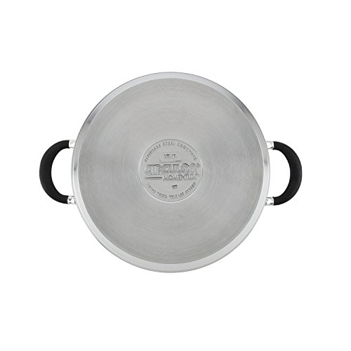 Circulon - 78005 Circulon Momentum Stainless Steel Nonstick Casserole Dish/ Casserole Pan / Dutch Oven with Lid - 5 Quart, Silver