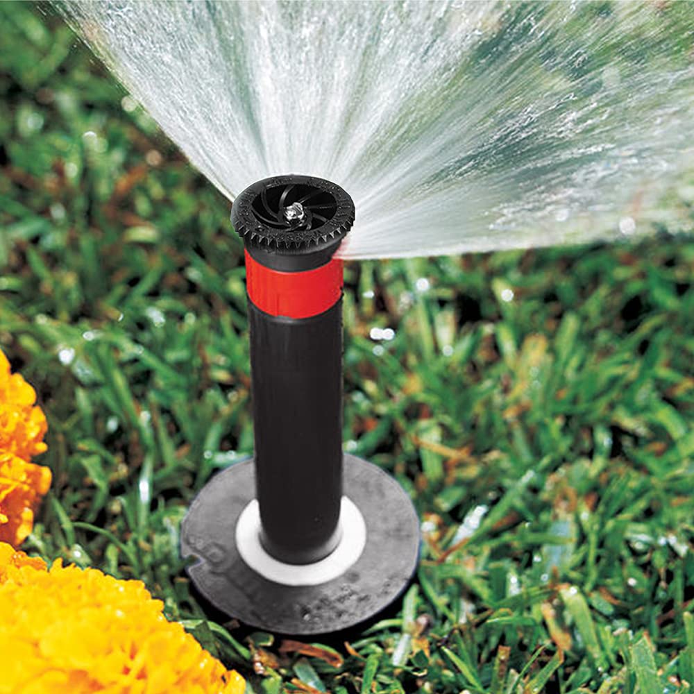 Replacement Pop up Rainbird Sprinkler Heads, 16PCS Adjustable Sprinkler Nozzle Variable Arc Nozzle Irrigation Drippers Sprinklers 9.8 Feet Compatible with Hunter, Orbit Pop-up Sprinklers, (10 Van)