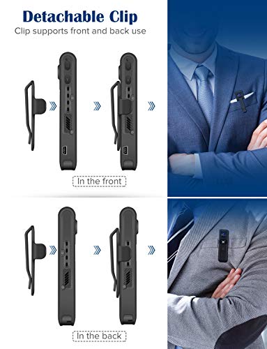 BOBLOV C18 WiFi Small Body Camera, 32GB Outdoor Mini Camera, 1296P Mini Body Worn Camera with OLED Screen, 3.5 Hours 1080P Recording Support WiFi, One Big Button for Recording (Built-in 32G)