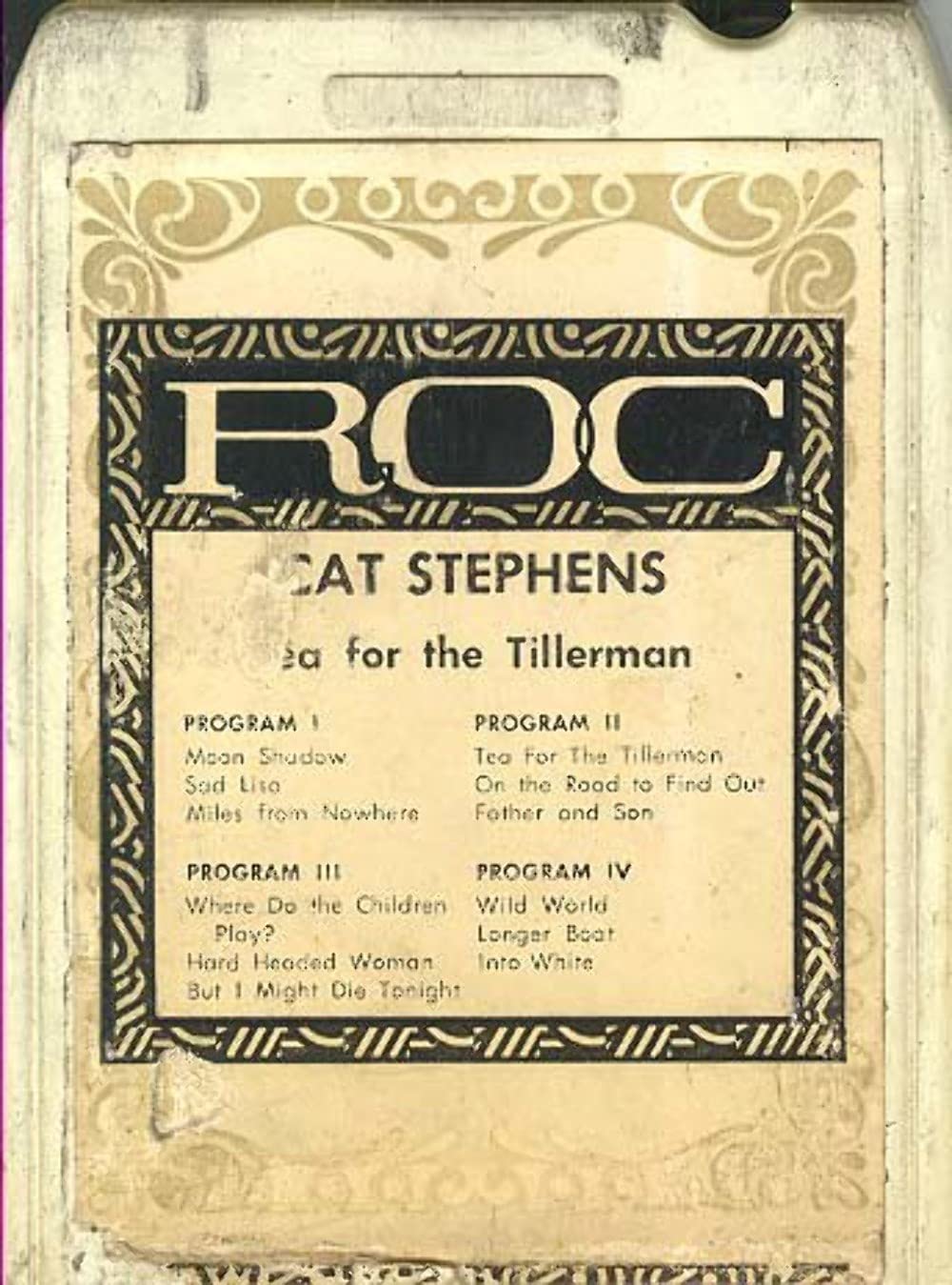 Cat Stevens: Tea for the Tillerman 8 Track Tape