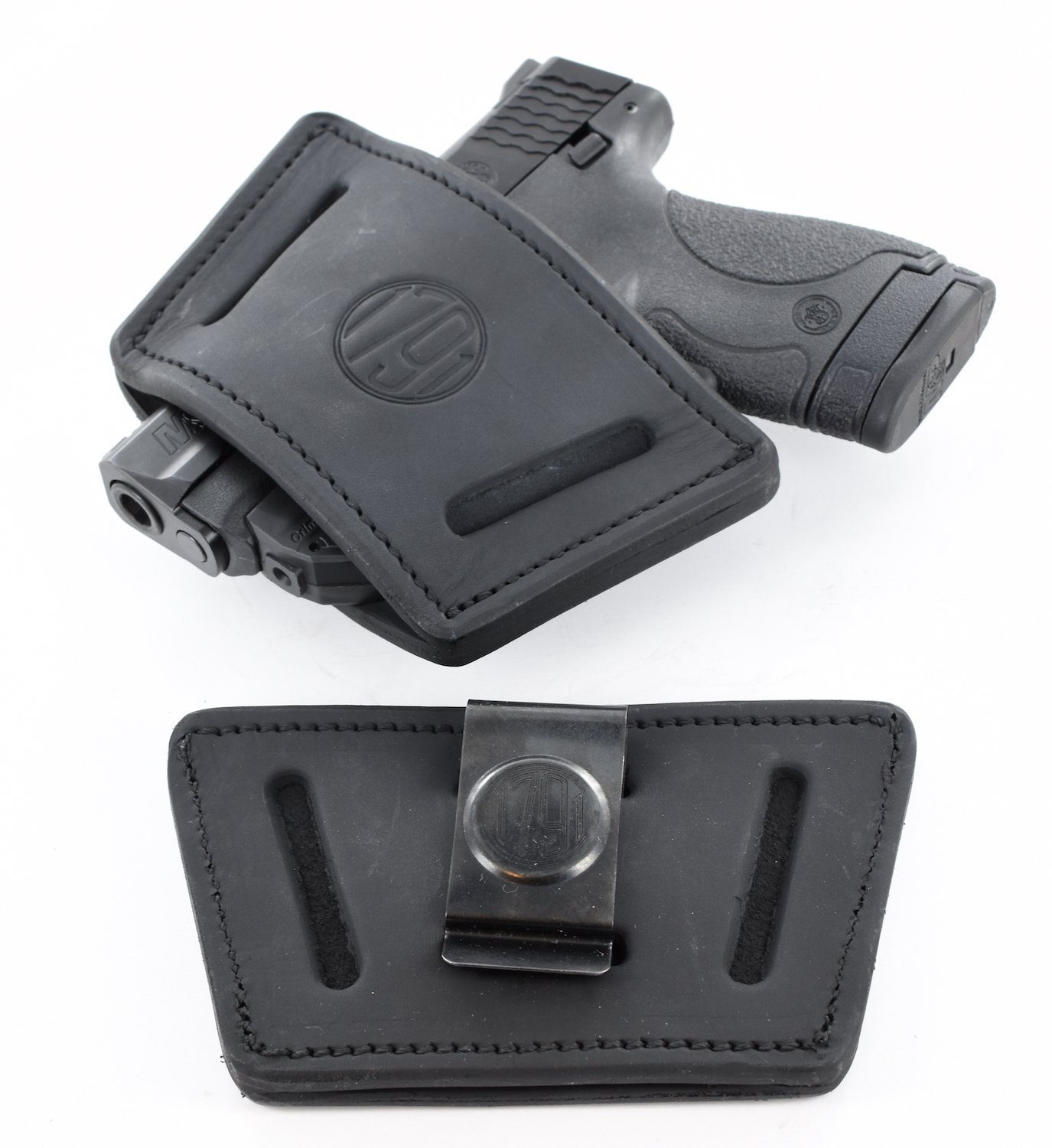 1791 Universal Medium Gun Holster, OWB/IWB CCW Holster, Right & Left Handed - Fits 1911, SIG P938, P238, Glock 19, Glock 43, Ruger LCP, SR22, LCR, Walther, S&W, Browning, Beretta, Keltec