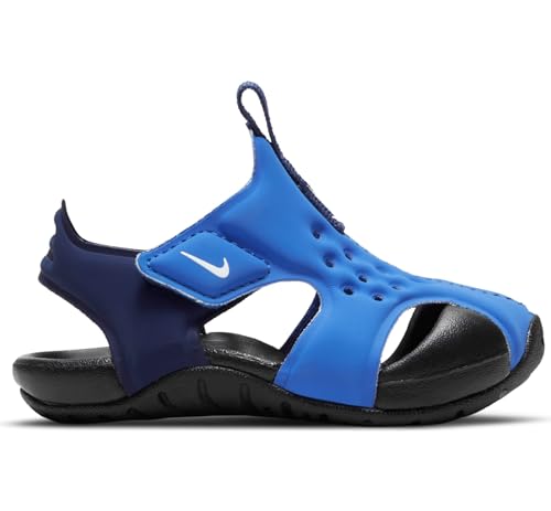 Nike Baby Boy's Sunray Protect 2 (Infant/Toddler) Signal Blue/White/Blue Void/Black 3 Infant M