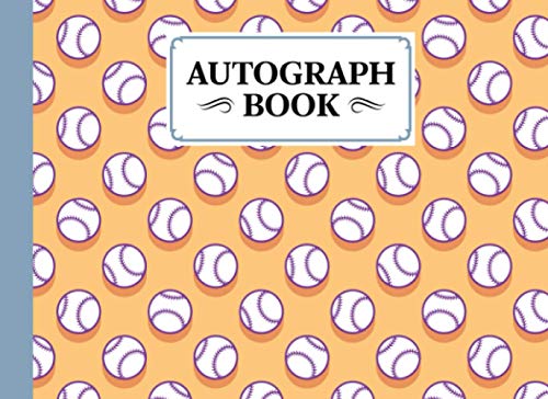 Autograph Book: Baseball Cover | Signatures Blank Scrapbook, Blank Unlined Keepsake, Keepsake Memory Book, Size 8.25" x 6" By Kevin Ippolitto