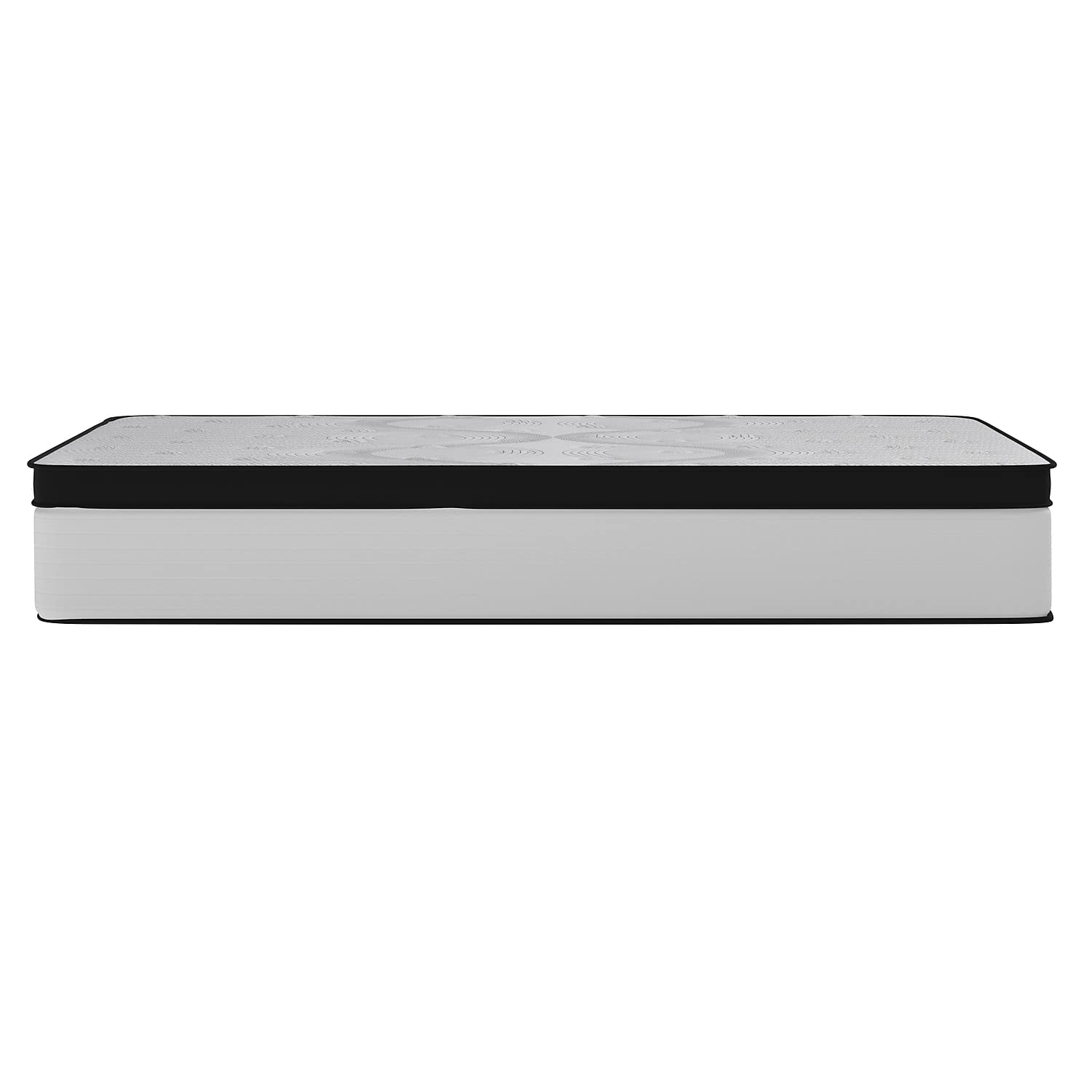 Flash Furniture Capri Comfortable Sleep 12" Hybrid Pocket Spring and Foam Mattress in a Box, Extra Firm Foam Pocket Spring Hybrid Mattress, Queen