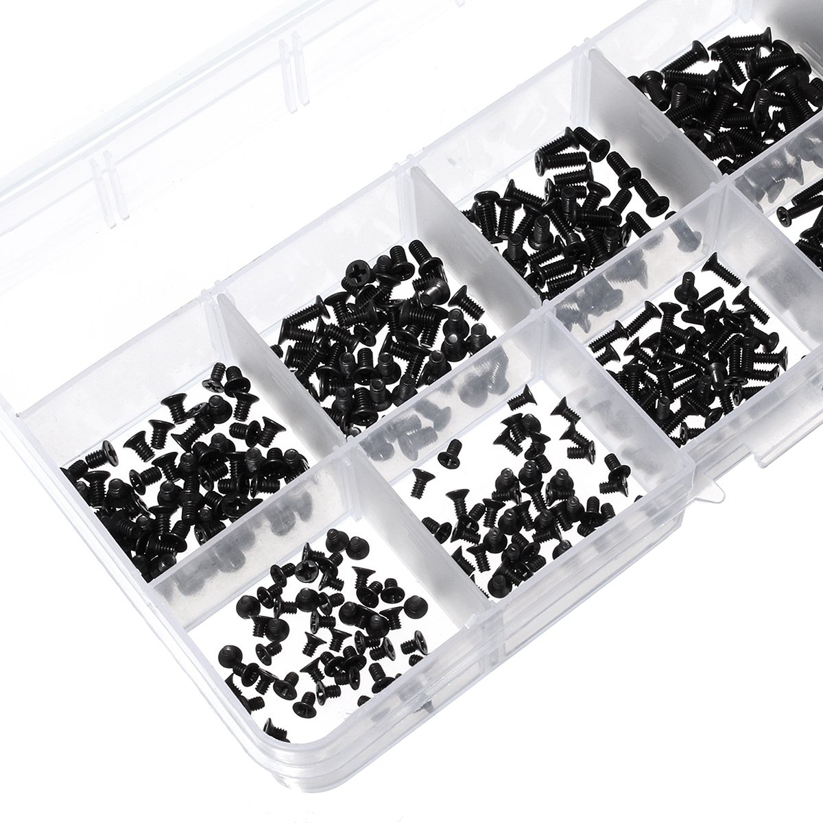 CocinaCo 500Pcs Universal Laptop Notebook Computer Flat Head Screw Assortment Kit with Screwdriver