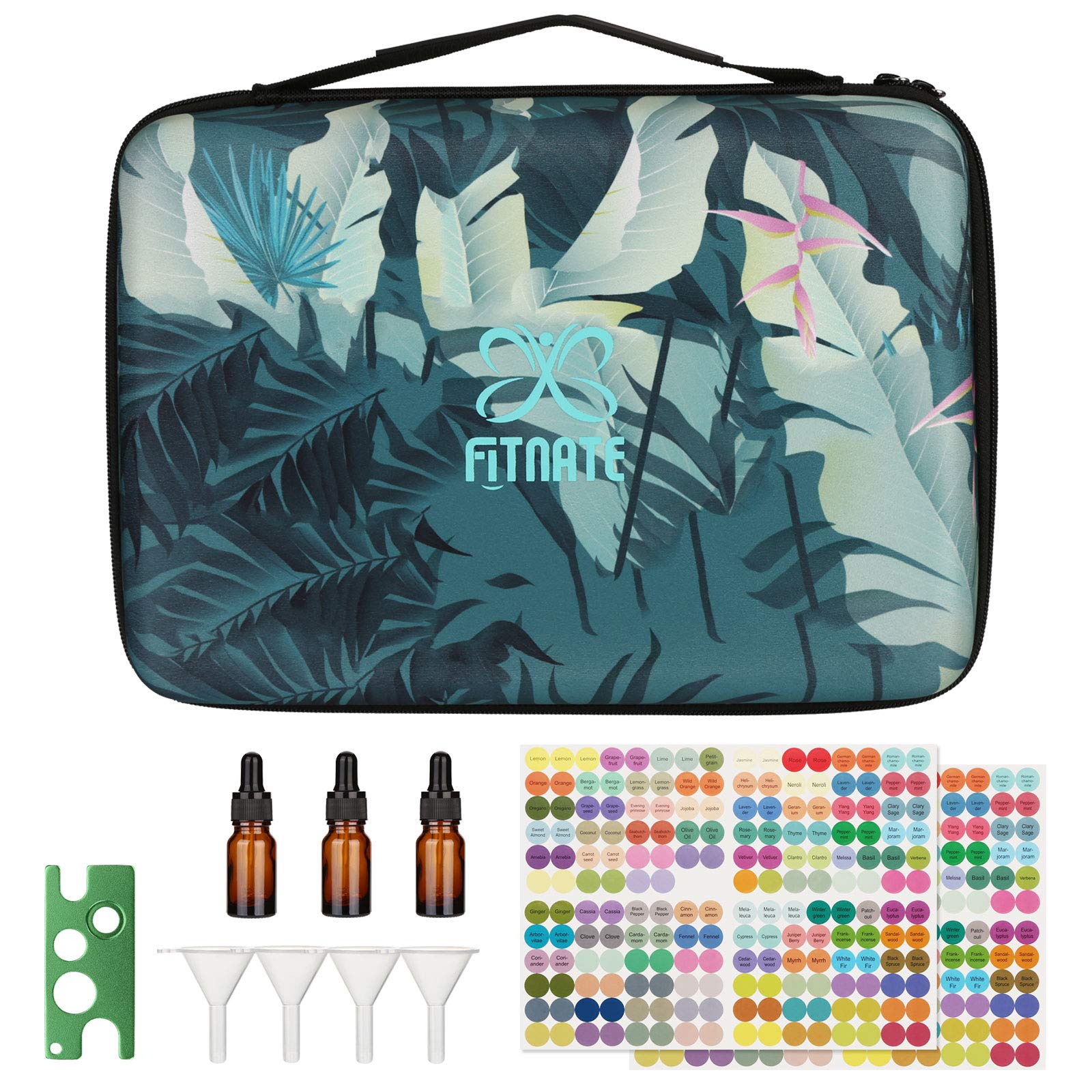FITNATE Essential Oil Storage, 70 Bottles Essential Oil Case, Holding 5/10/15 ml Bottles