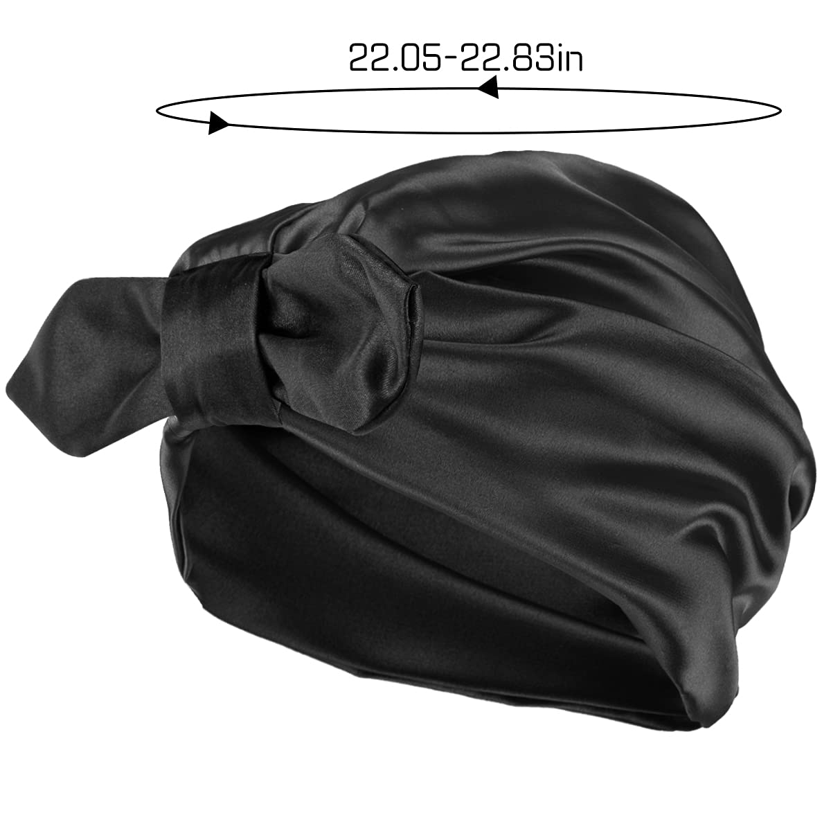 2pcs Non-slip Elastic Silk Bonnet Sleep Cap for Woman Girl Curly Long Hair