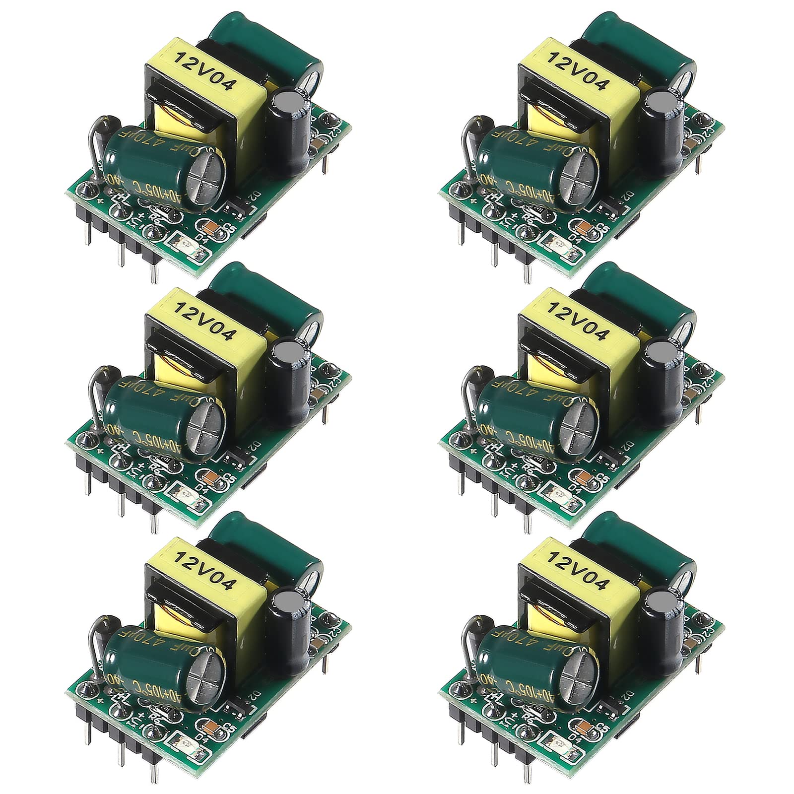 AITIAO 6Pcs AC-DC Precision Buck Power Supply Module 12V 400mA Isolated Switch Power Supply Buck Converter AC 110V 100V-264V to 12V 400mA Isolated Step Down Module
