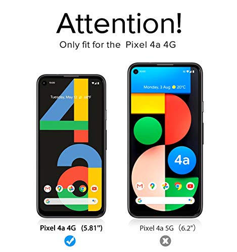 ivoler [6 Pack] [4 Pack] Tempered Screen Protector for Pixel 4a 4G with [2 Pack] Camera Lens Protector Tempered Glass with [Alignment Frame Easy Installation],HD Clear Anti-Scratch Film,5.8 inch