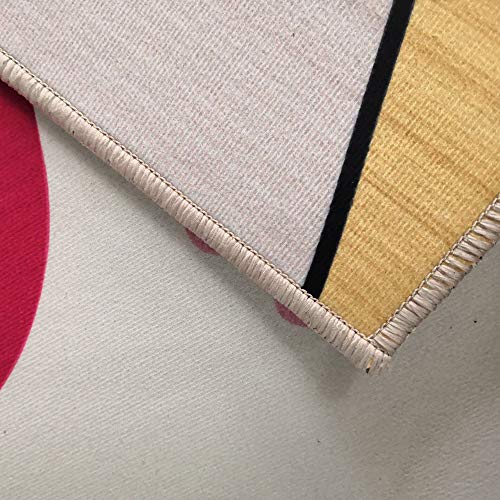 YQ WHJB Area Rug 3D Pastoral Style,Floral Road Corridor Mat,Entrance Indoor Floor Mat,3D Geometric Optical Illusion Carpets E 50x160cm(20x63inch)