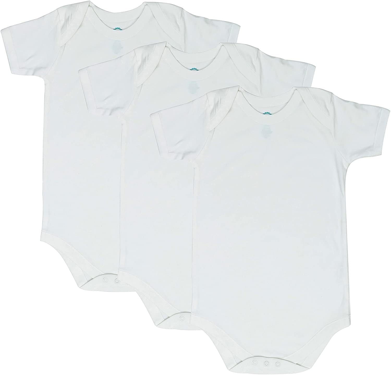 CBObaby Short Sleeve Envelope Neck Bodysuits (6T 3- Pack)