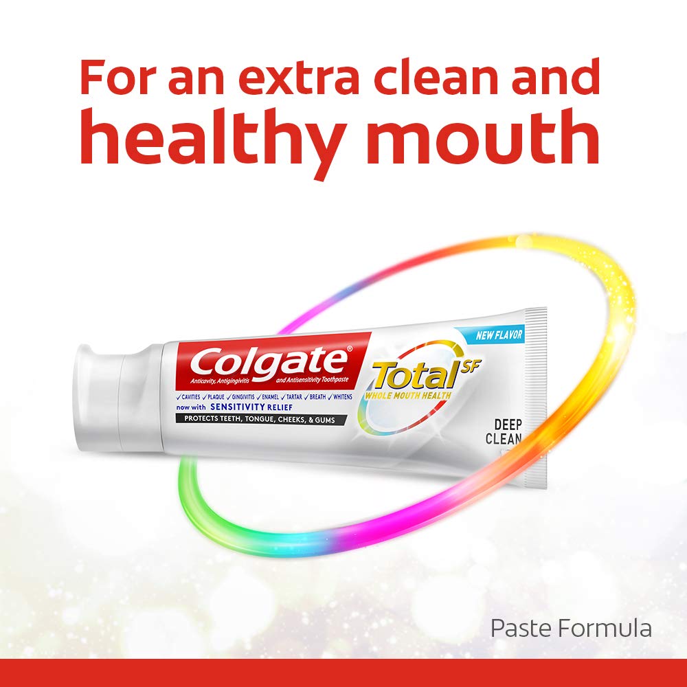 Colgate Total Toothpaste, Deep Clean, 5.1 Ounce, Pack of 2
