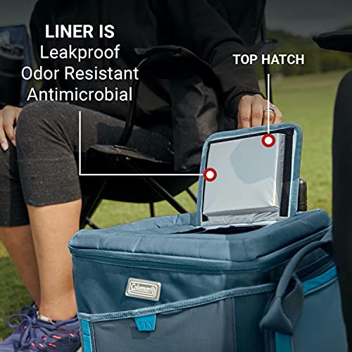 Coleman SPORTFLEX Soft Cooler with 4way Stretch Mesh Pockets, Expandable Active Stretch Side Pockets, Cooler Bag, Soft Sided Cooler, Insulated Lunch Bag, Camping Cooler