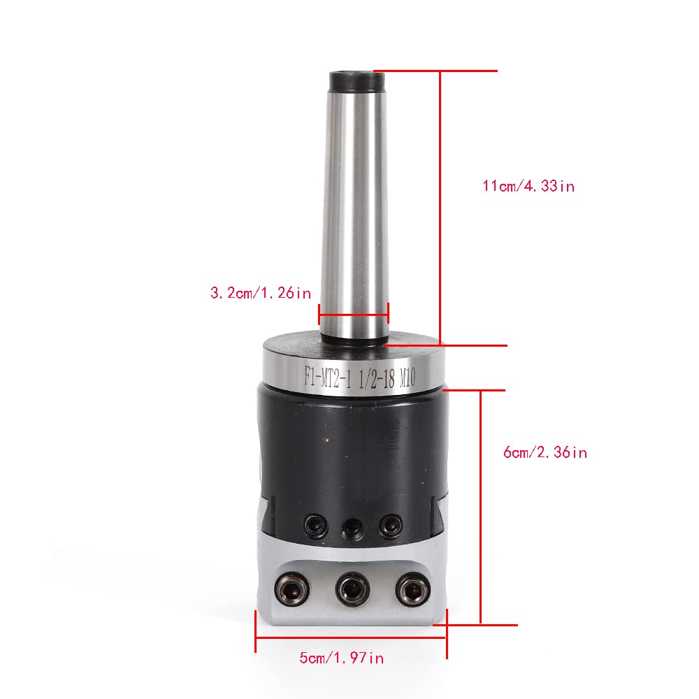 Boring Head MT2-F1 50mm + 9pcs 12mm Boring Bar CNC Milling Tools Kit Set