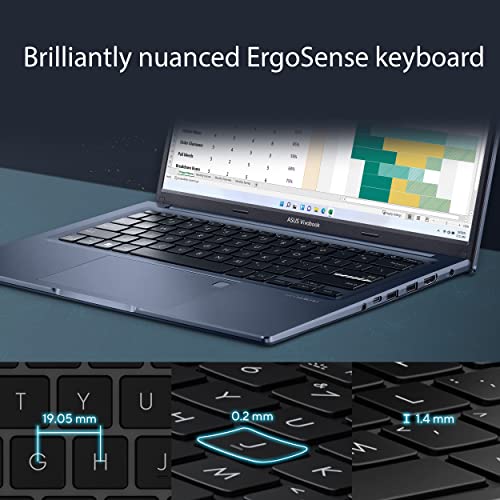 ASUS VivoBook 16X Laptop, 16β WUXGA (1920 x 1200) 16:10 Display, AMD Ryzen 5 5600H CPU, AMD Radeon Vega 7 Graphics, 16GB RAM, 512GB SSD, Fingerprint Sensor, Windows 11 Home, Quiet Blue, M1603QA-ES54
