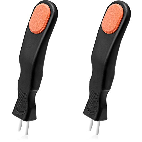 2 Pieces Ice Skate Sharpener Skate Skating Edge Blades Sharpener Hand Held Skate Sharpener for Figure Skates Hockey Skate Goalie Skates
