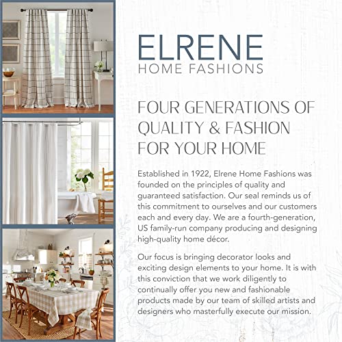 Elrene Home Fashions Everyday Casual Prints Assorted Cotton Fabric Kitchen Towels, Set of 4, 17" x 28", Gray 4 Count