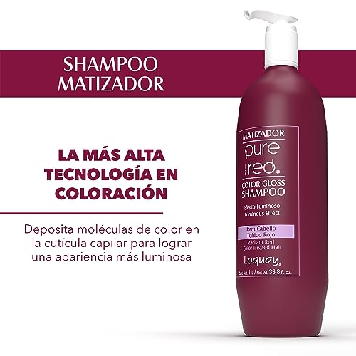 Loquay Primer pure Red Color Gloss Shampoo/ Luminous Effect 33.8 oz