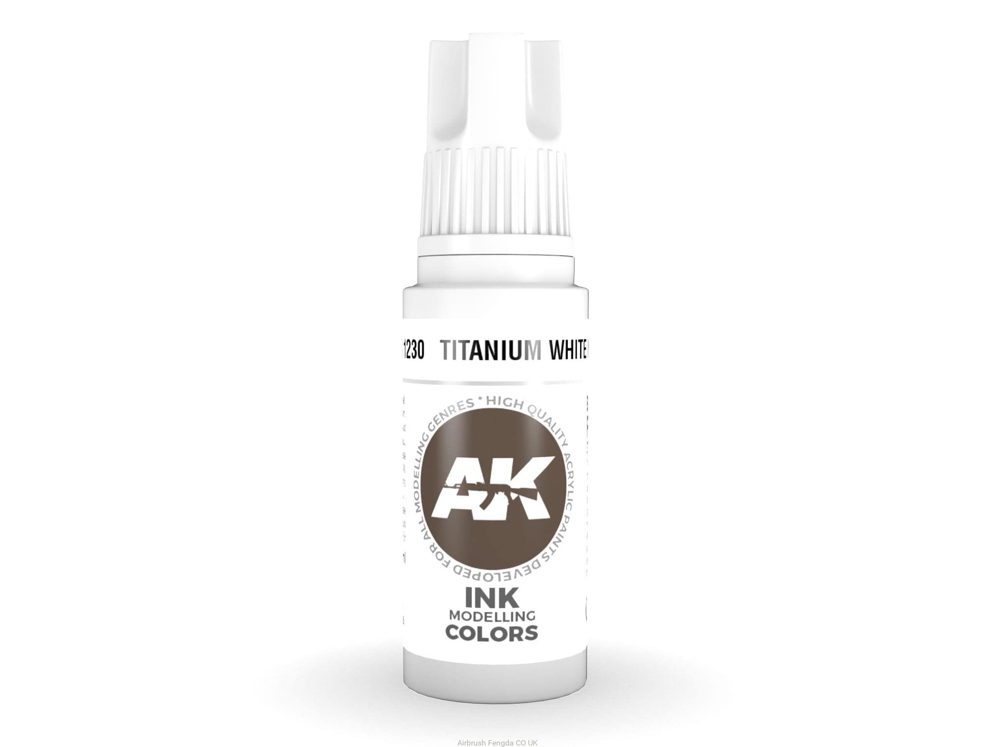 AK Acrylics 3Gen AK11230 Titanium White Ink (17ml)