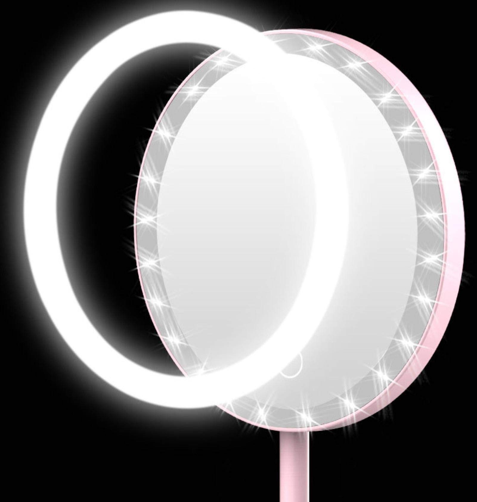 FQYYDD Illuminated Makeup Mirror Make-Up Backlight Led Light Comb Mirror Removable