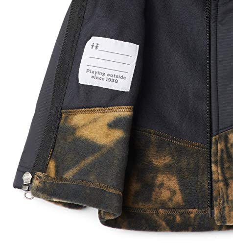 Columbia Baby Steens Mt Overlay Hoodie, Timberwolf Print/Black, 6/12