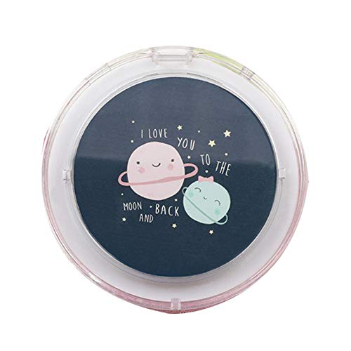 FQYYDD Illuminated Makeup Mirror Led Mini Makeup Mirror Hand-Folded Small Portable Usb Rechargeable