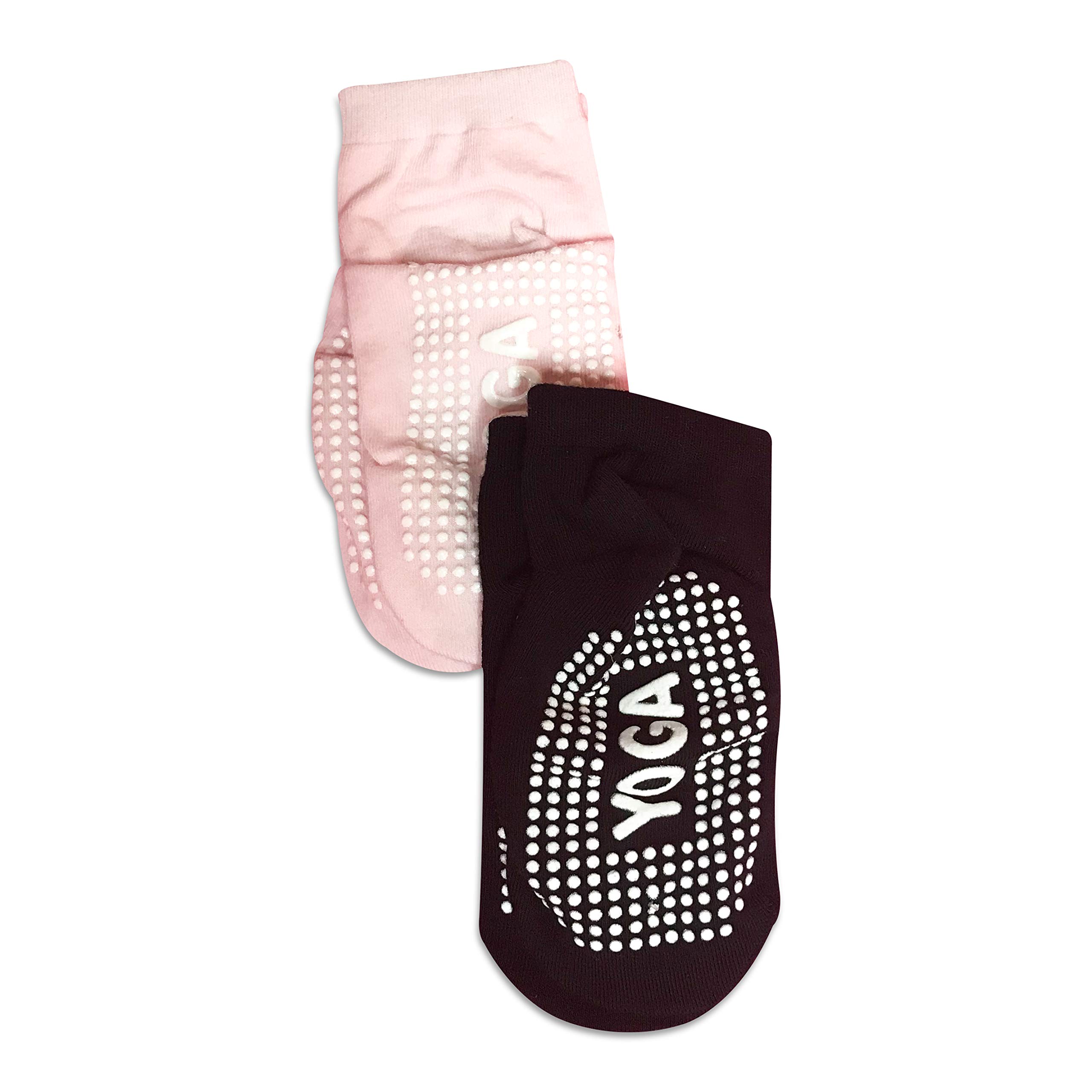 2-Pack Yoga Pilates Grip Socks Non Slip Sticky Barre Yoga Socks (2)