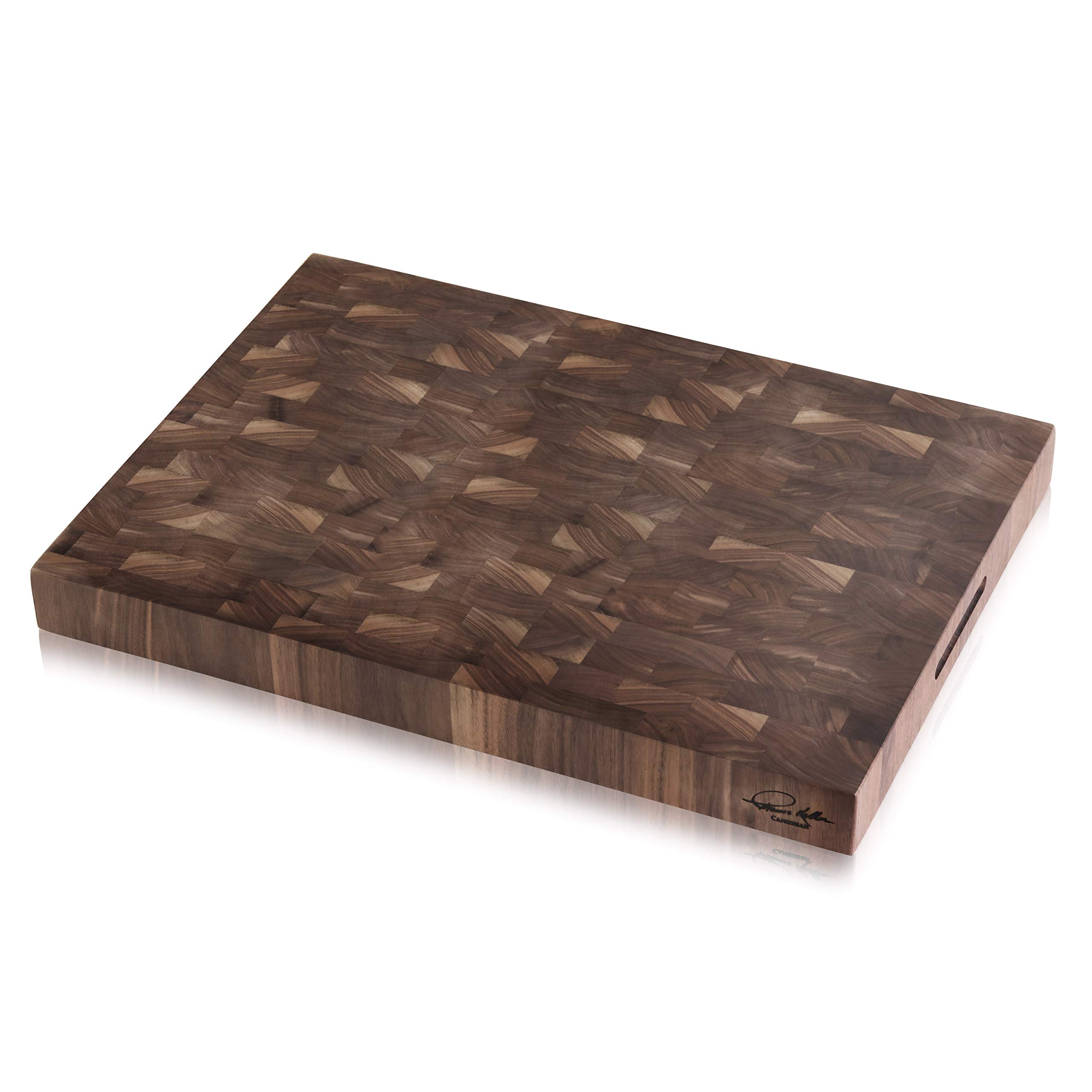 Cangshan | Thomas Keller Signature Collection Walnut End-Grain Cutting Board,16 x 22 x 2.0", Crafted in USA