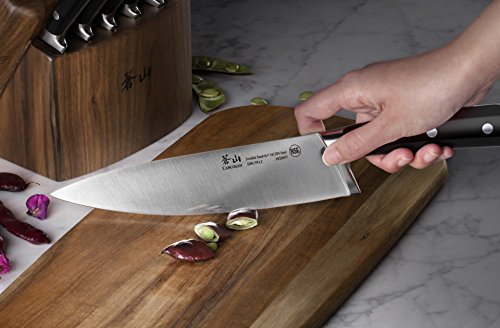 Cangshan TS Series 1020885 Swedish 14C28N Steel Forged 17-Piece Knife Block Set, Walnut