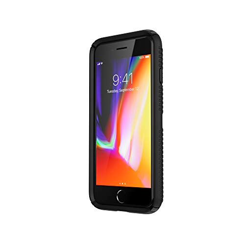 Speck iPhone SE Case - Drop Protection - Fits iPhone 8 & iPhone 7 & Phone SE (2022), iPhone SE (2020) - Scratch Resistant Cases - Slim with Extra Grip & Soft Touch Coating - Black Presido2