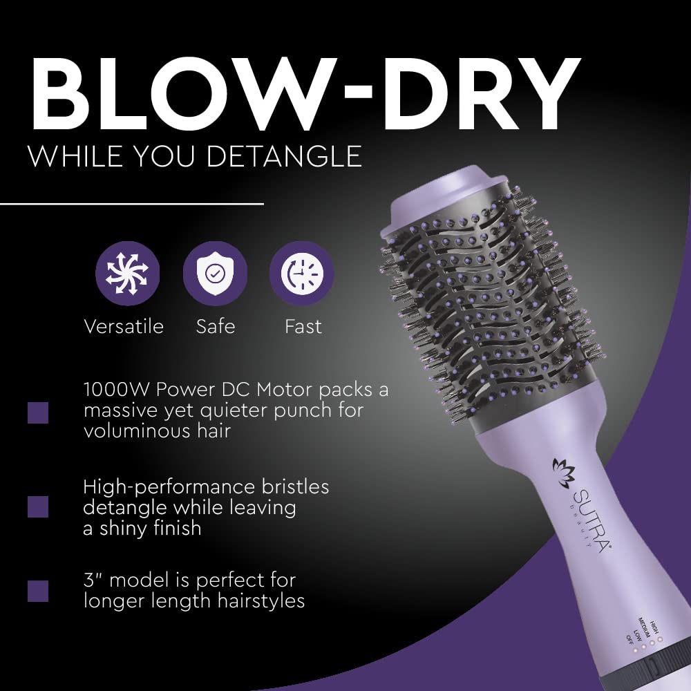 SUTRA Professional 3" Blowout Brush, Lavender, Lavender, 1 ct.