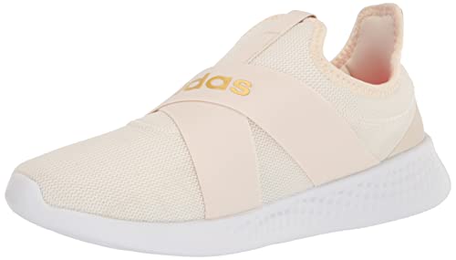 adidas Women's Puremotion Adapt Running Shoe, Off White/Off White/Golden Beige, 8.5