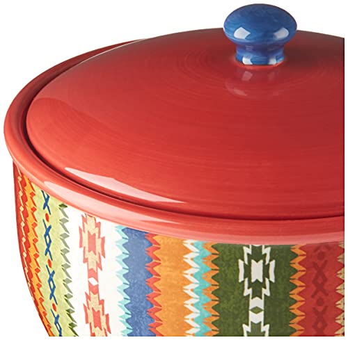 Certified International Monterrey Bean Pot, 80 oz, Multicolor