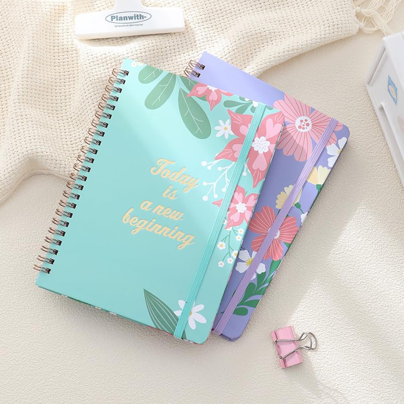 2023-2024 Planner - Planner Weekly and Monthly, 2 Year Monthly Planner with Monthly Tabs, 2023-2024 Calendar Planner with Twin-Wire Binding, Premium Paper, Flexible Cover, Check Box (Mint green)