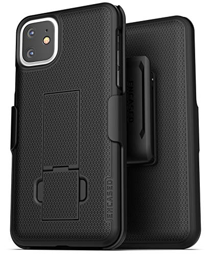 Encased iPhone 11 Belt Clip Case (DuraClip Series) Ultra Slim Cover with Holster (Black)