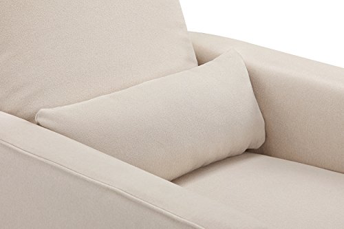 DaVinci Piper Upholstered Recliner and Swivel Glider in Cream, Greenguard Gold & CertiPUR-US Certified