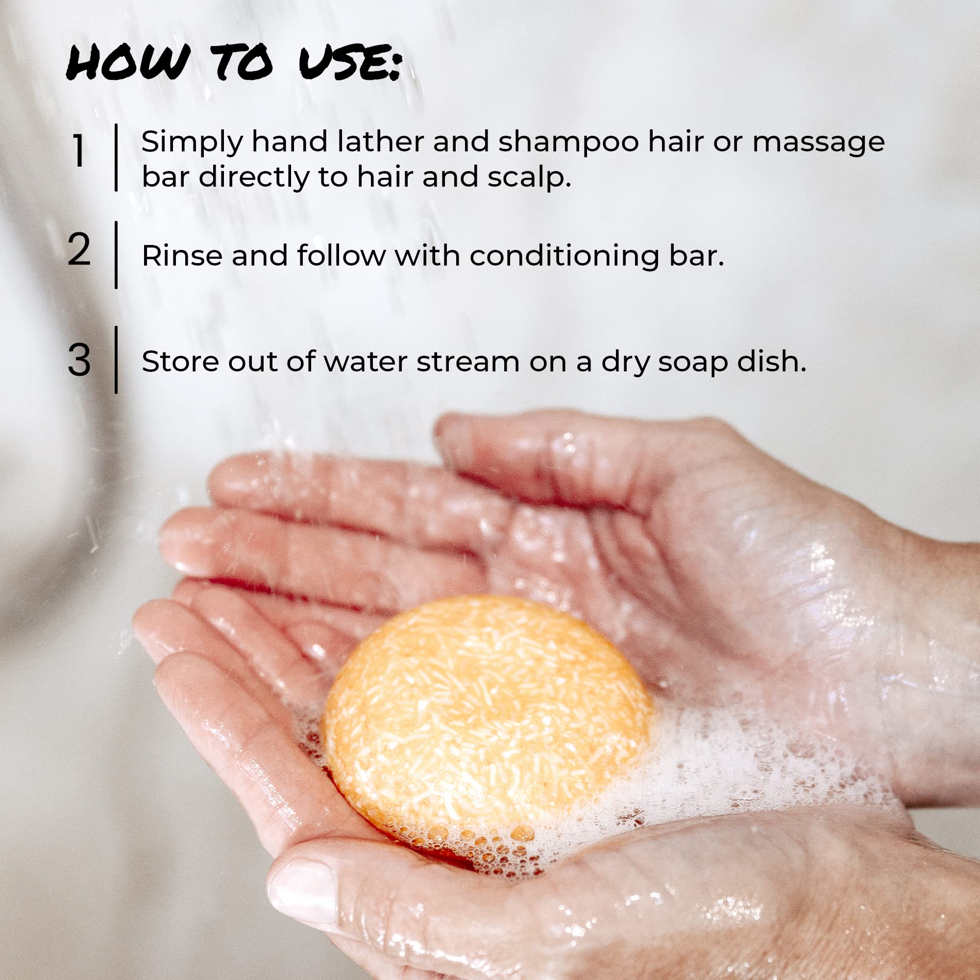 Suds & Co. Solid Shampoo Bar, Zero Waste Shampoo, Natural Shampoo Bar Soap, Sustainable, Eco-Friendly Hair Care - Sunshine, 3.0 Ounce