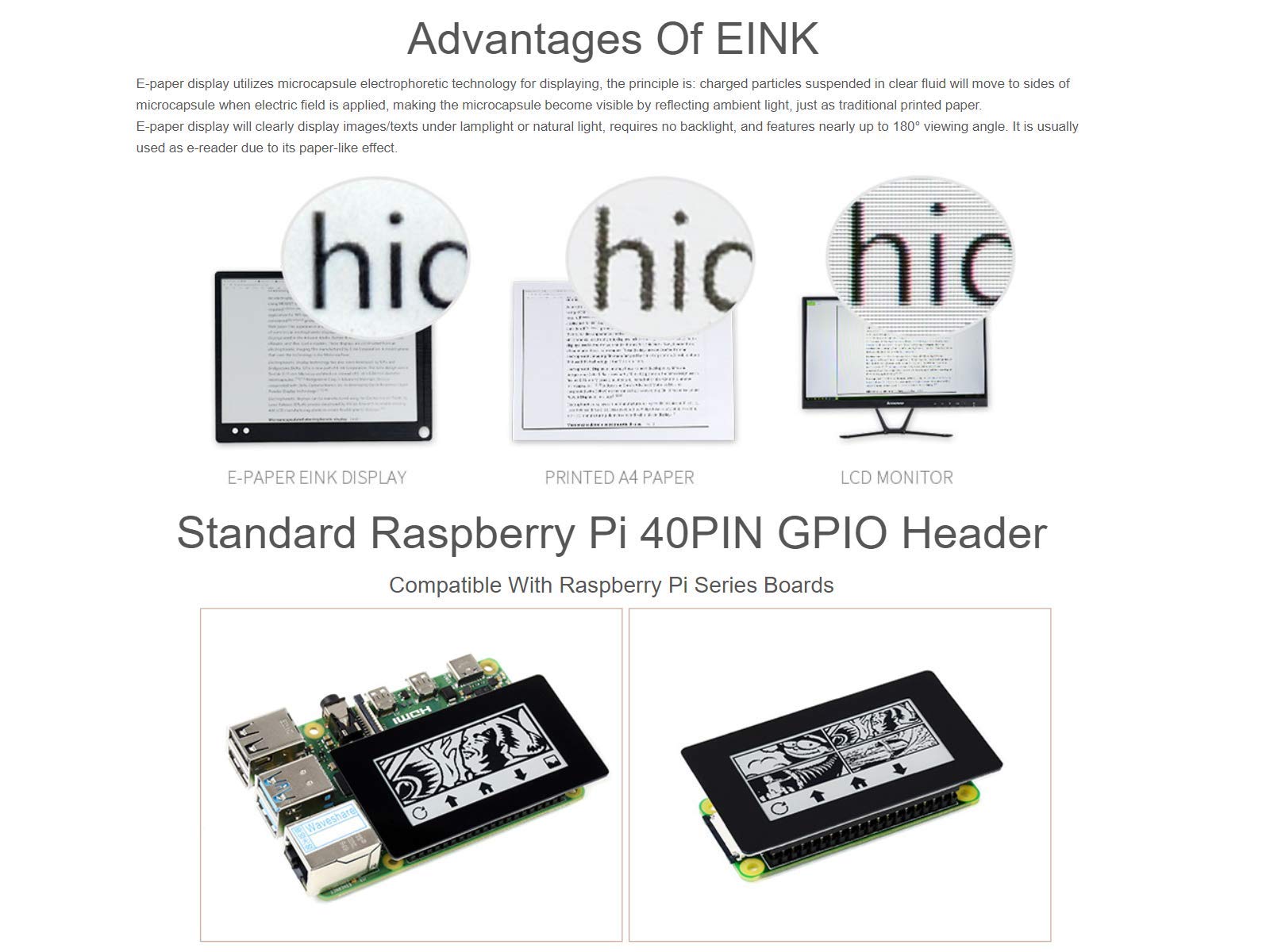 waveshare 2.13inch Touch e-Paper HAT 250×122 Pixels Black White e-Ink Display Module eink Screen for Raspberry Pi 4B/3B+/3B/2B/Zero/Zero W/Zero WH, SPI Interface,Partial Refresh