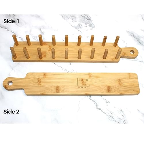 Bamboo Taco Tray with Tong, Taco Holder Holds 8, Taco Shell Holder. Design Allows for Multi-Use Food Tray, Charcuterie Tray. Great Housewarming Gift & Kitchen Accessory.